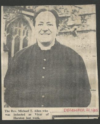 Michael T Allen vicar 13/12/1965 - 31/10/1991 | New contributions ...